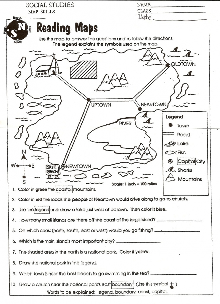 Map Skills Worksheet